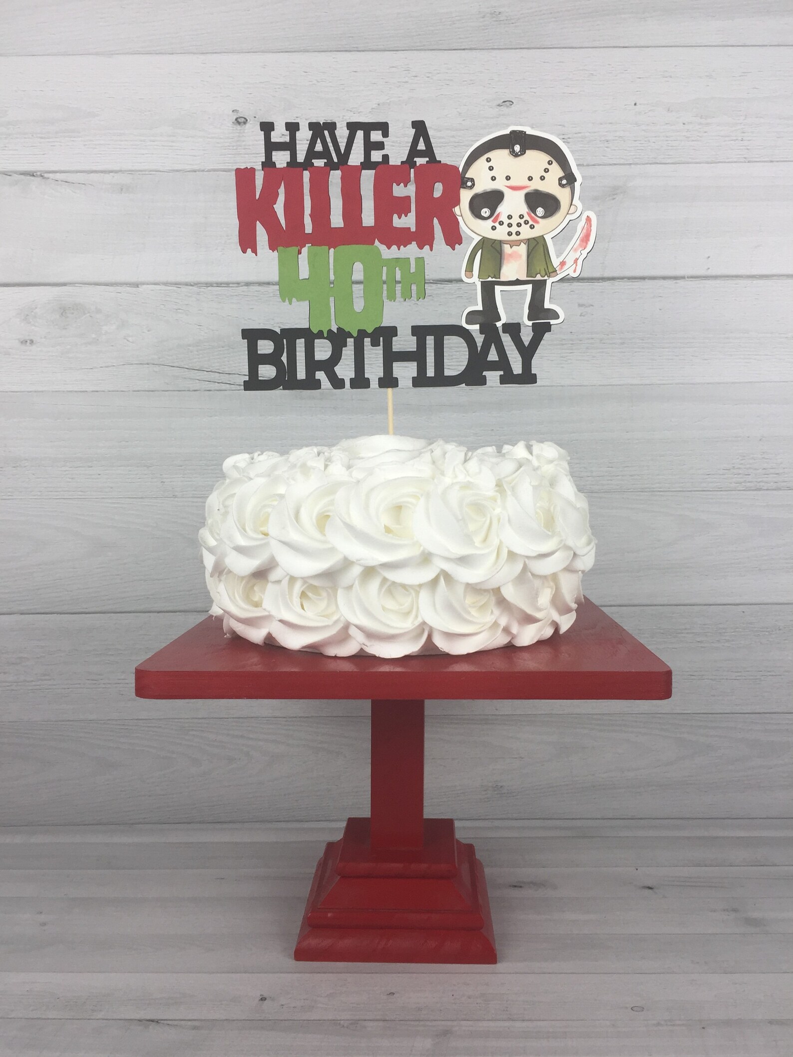 Horror Movie Cake Topper Have a Killer AGE Birthday 80's Horror Movies ...