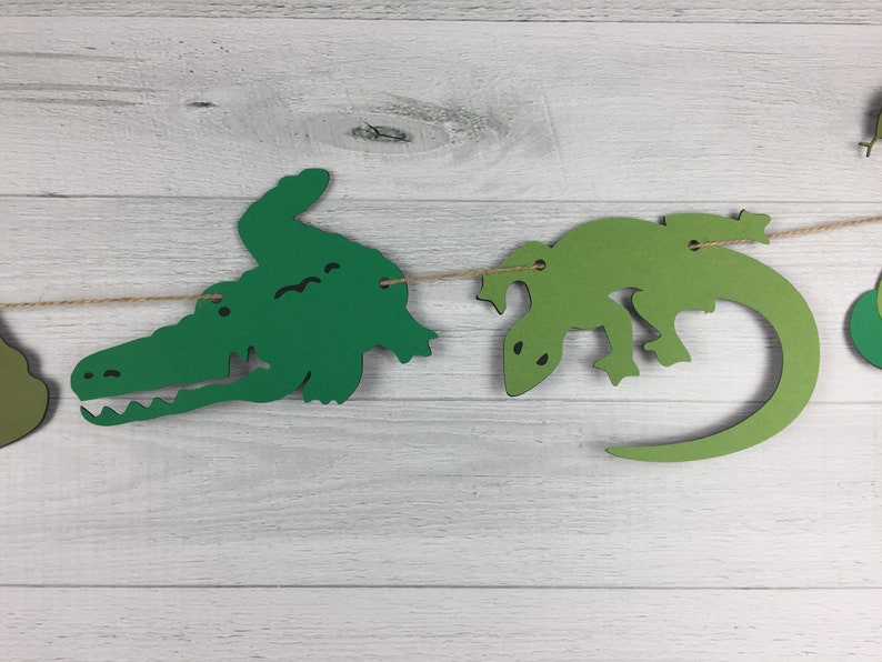 Reptile Garland - Reptile Party - Reptile Banner - Lizard, Alligator ...