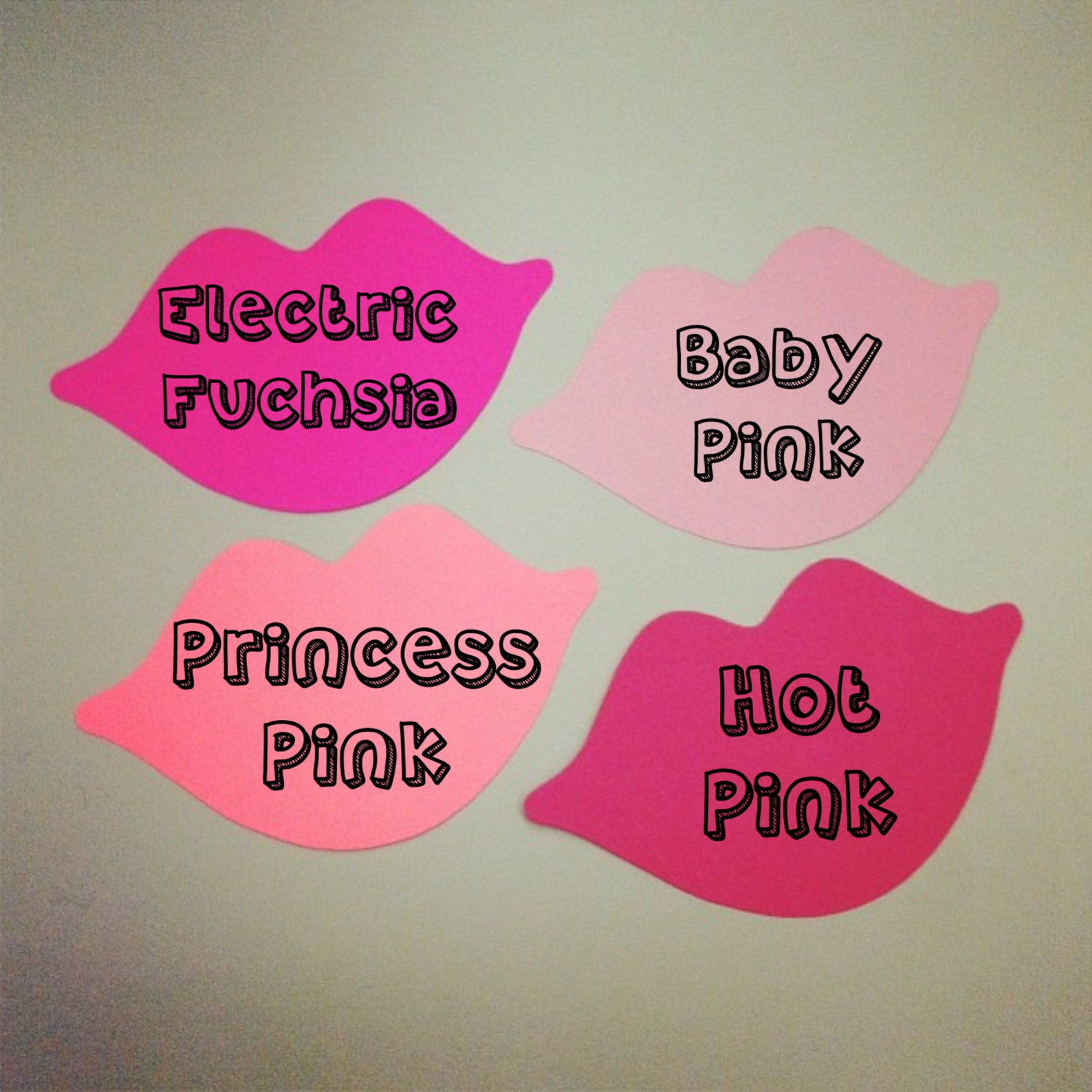 25 Lip Die Cuts - Large Lips - Die Cuts -punches - DIY Decor-paper Die ...