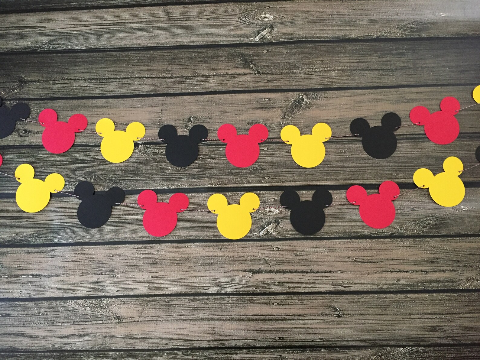 Mickey Garland Mickey Banner Mickey Head Garland Mickey | Etsy