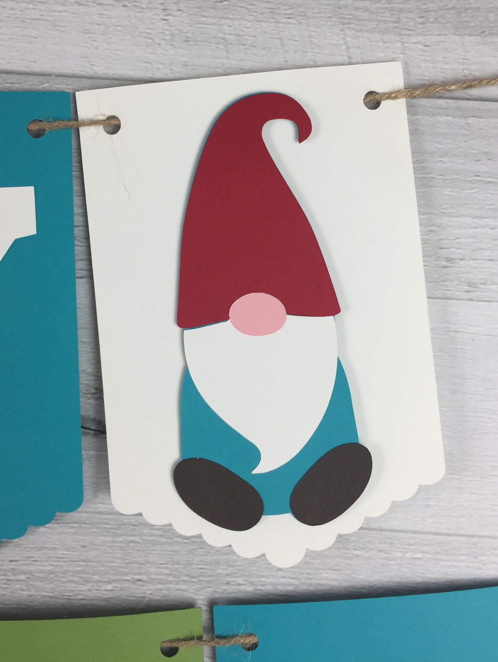 Gnome Birthday Banner Cute Gnomes Gnome Birthday Party | Etsy