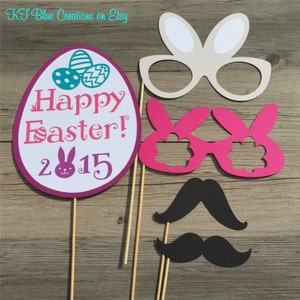 Easter Photo Props - Set of 16 - Spring Photo Props, Photo Booth Props ...