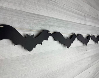 Bat Garland Bat Banner Bat Party Decorations Halloween - Etsy