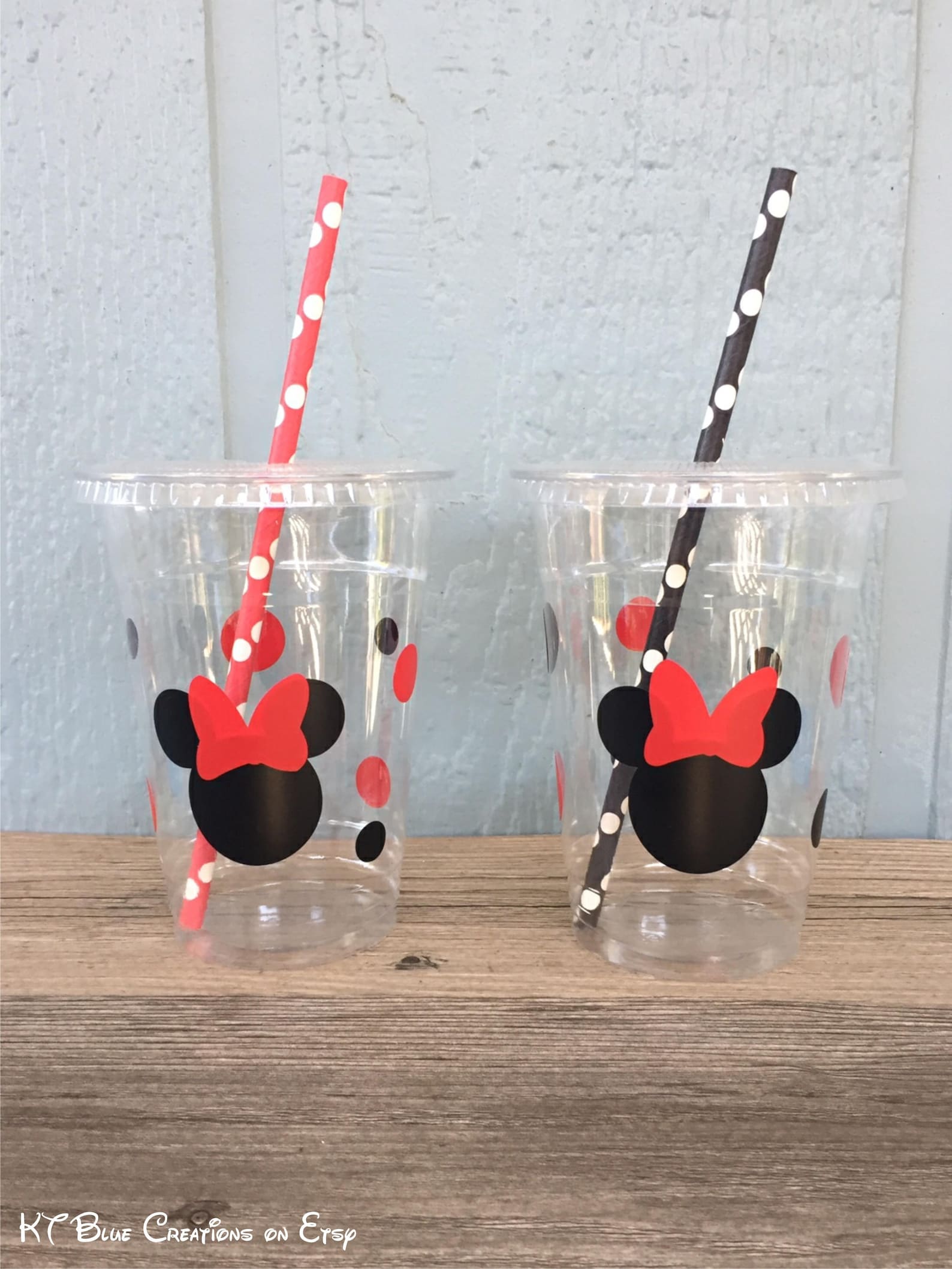 Minnie Mouse Party Cups - Hot Pink & Black - Disposable Plastic Cups W ...