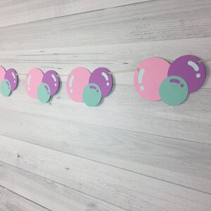 Bubbles Garland - Bubble Birthday - Girl Bubble Party - Mermaid Bubbles ...