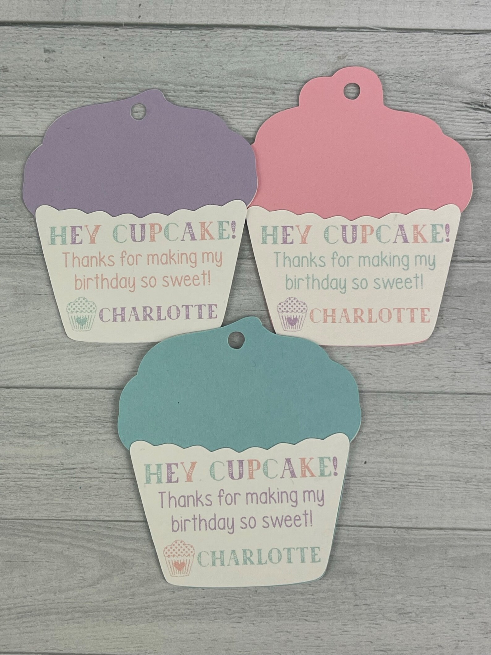 Cupcake Favor Tags - Cupcake Birthday - Cupcake Party Tags - Cute as A ...