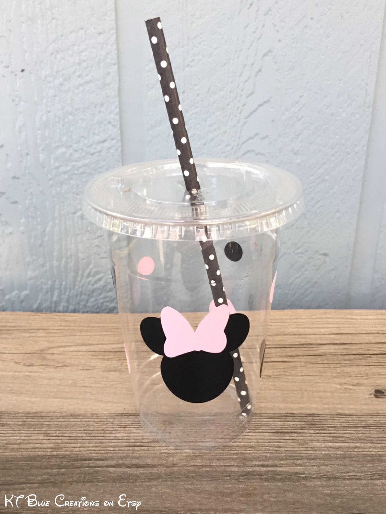 Minnie Mouse Party Cups Light Pink & Black Disposable - Etsy