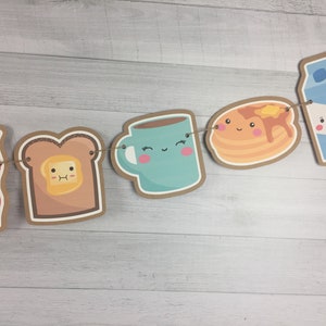 Breakfast Food Garland - Breakfast Banner - Breakfast Birthday - Rise ...