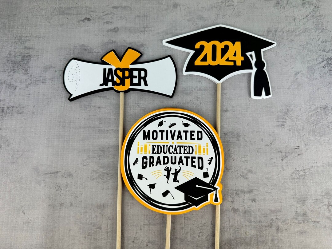 2025 Graduation Centerpieces - Motivated, Educated, Graduated - 2025 ...