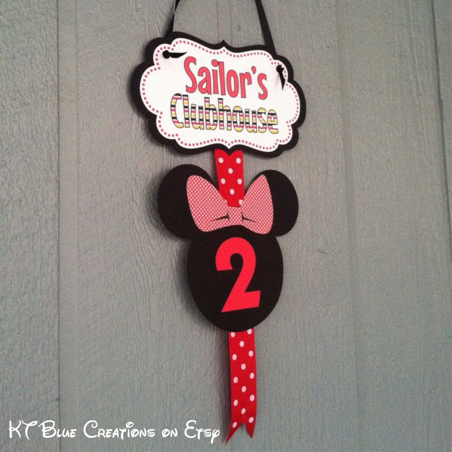 Minnie Mouse Clubhouse Sign Minnie Welcome Sign Minnie | Etsy