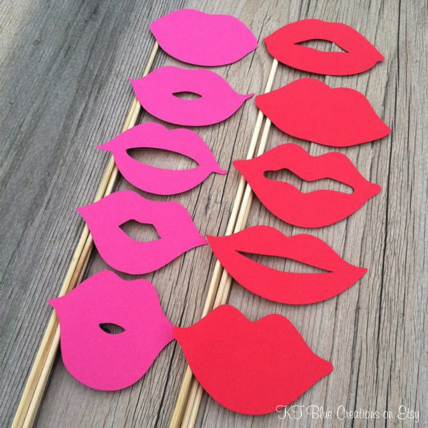 Mustache & Lips Props Set of 20 Wedding Props Photo Booth - Etsy