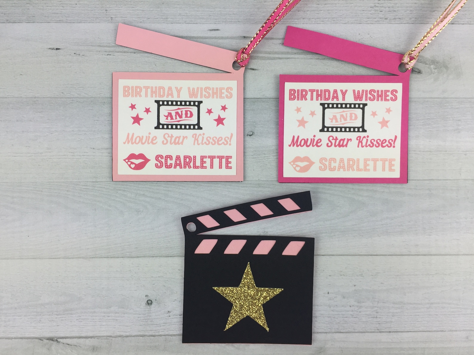 Movie Star Favor Tags Movie Night Birthday Movie Theme - Etsy