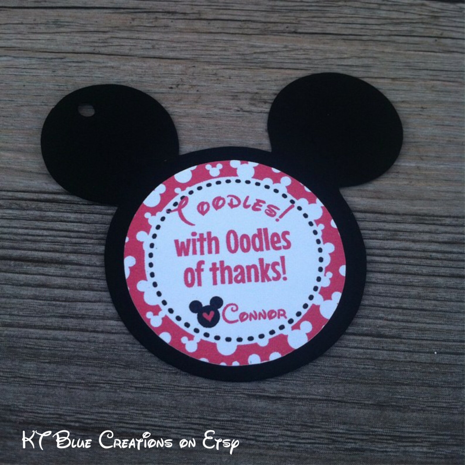 Mickey Mouse Favor Tags, Thank You Tags, Gift Tags Personalized Baby ...