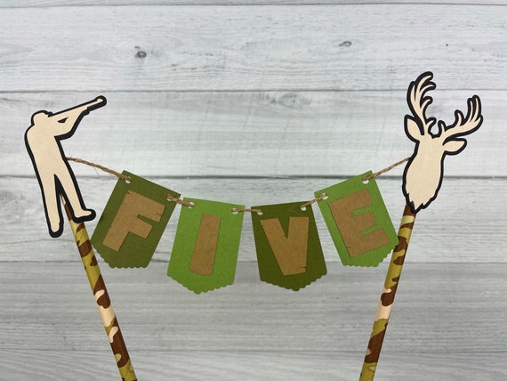 Deer Hunting Cake Topper Smash Cake Topper Hunter Cake | Etsy