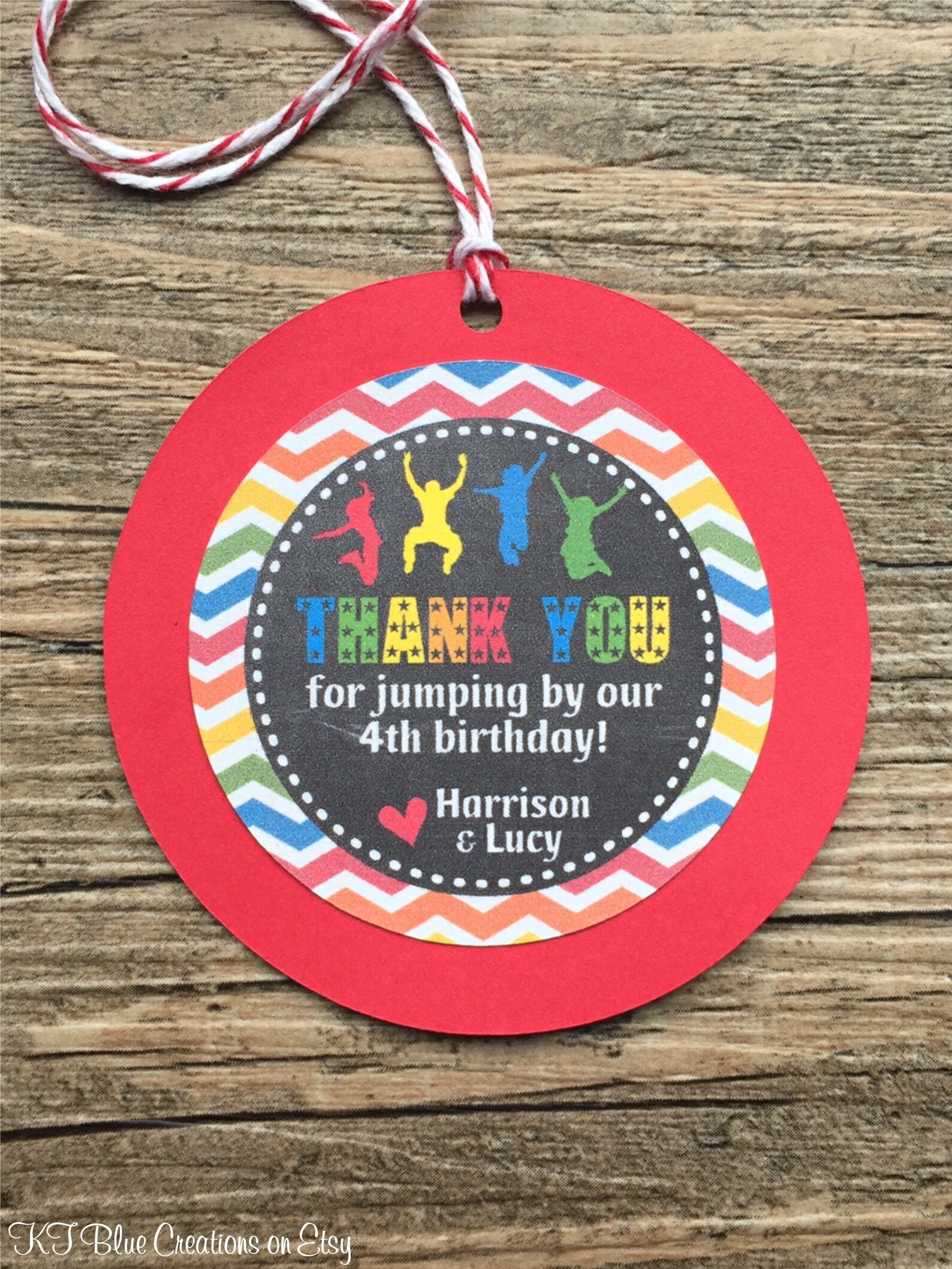 Jump Party Favor Tags Jump Birthday Birthday Favor Tags | Etsy