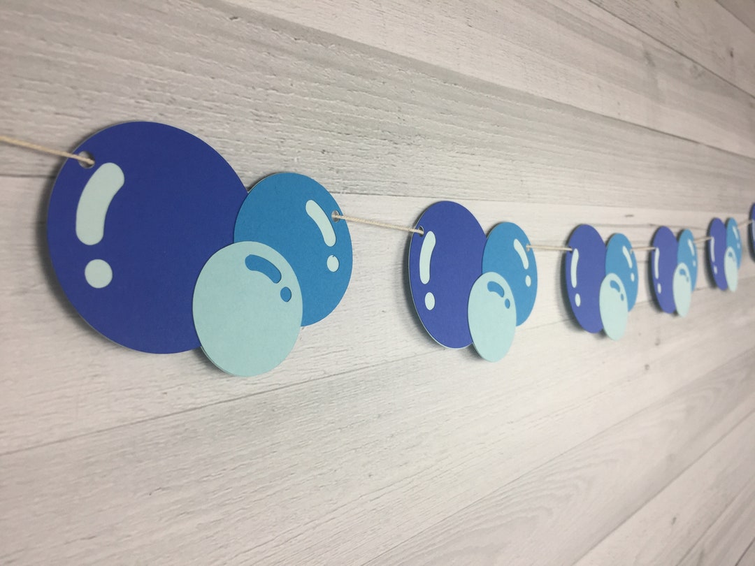 Bubbles Garland - Bubble Birthday - Boy Bubble Party - Ocean Bubbles ...