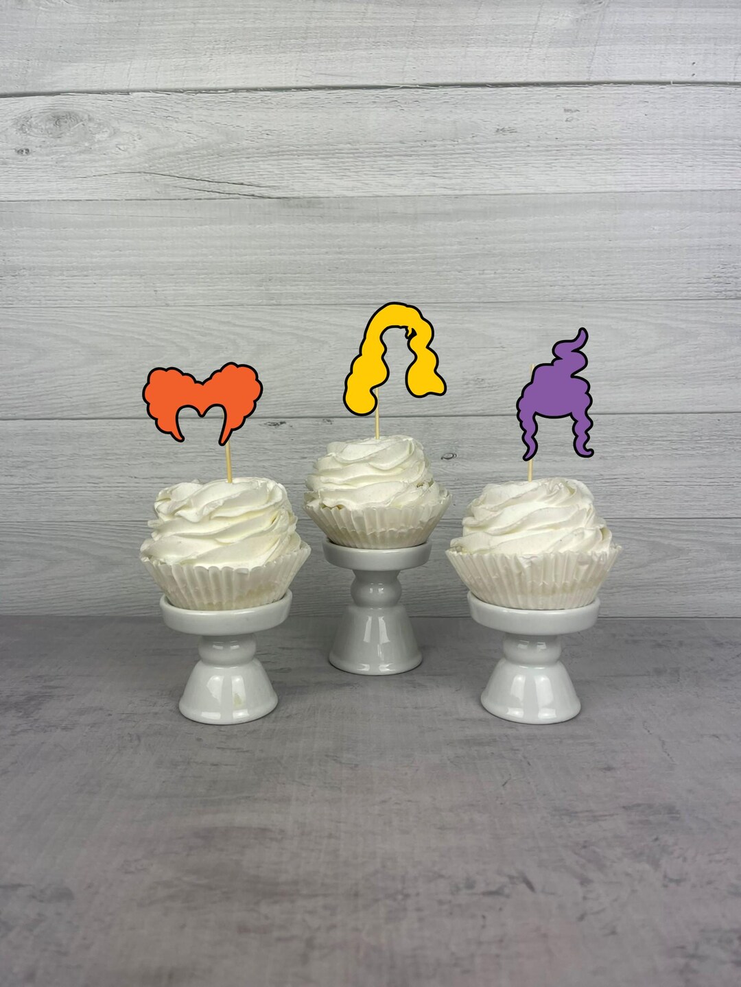 Hocus Pocus Hair Cupcake Toppers - Halloween Birthday - Hocus Pocus ...