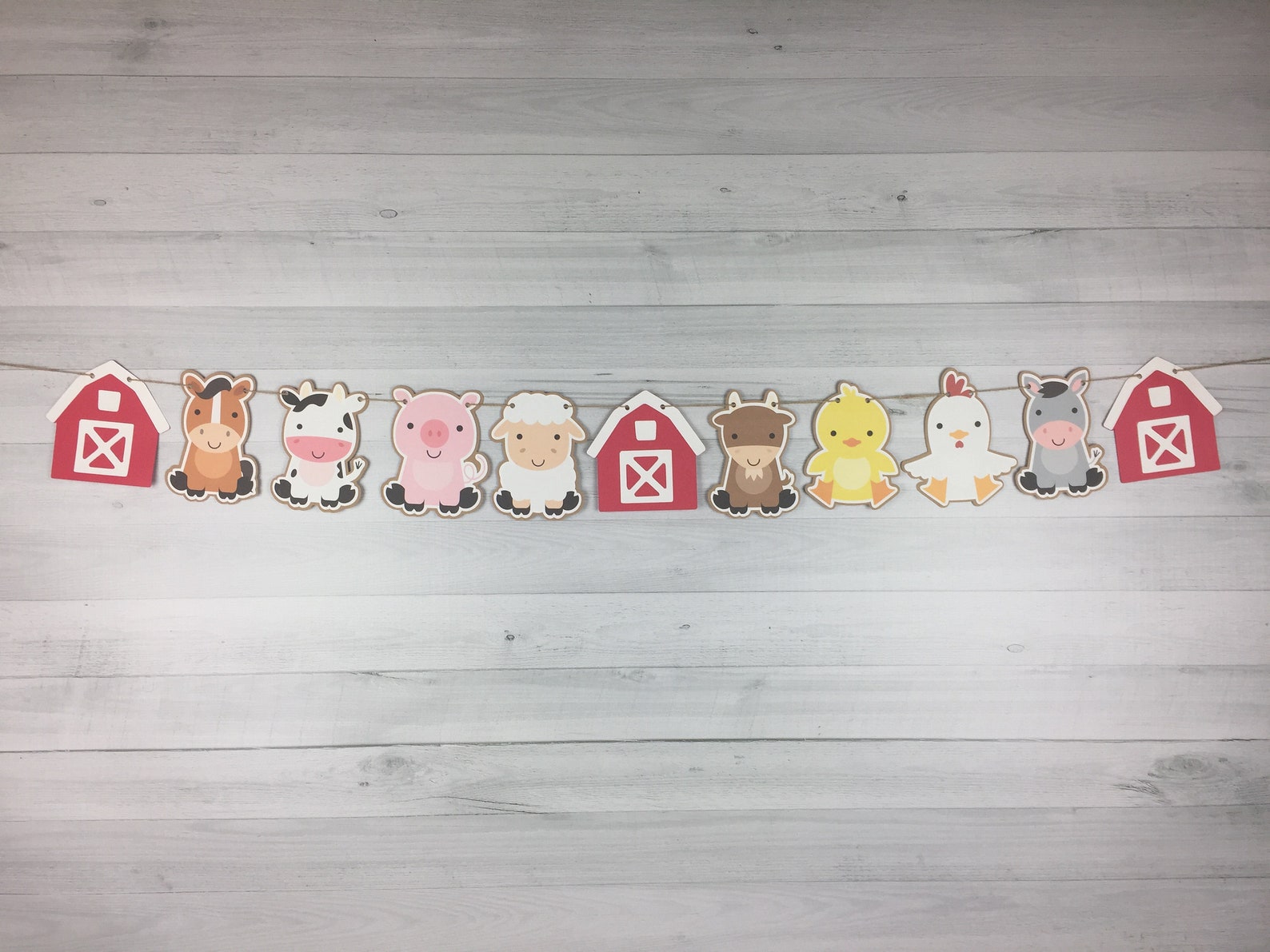 Farm Animals Garland - Barn Garland - Barn Animals Banner - Barn ...