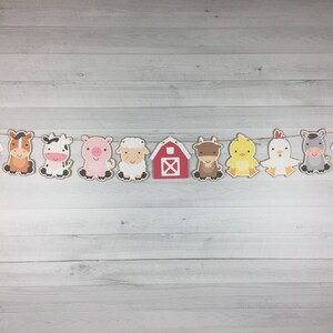 Farm Animals Garland - Barn Garland - Barn Animals Banner - Barn ...