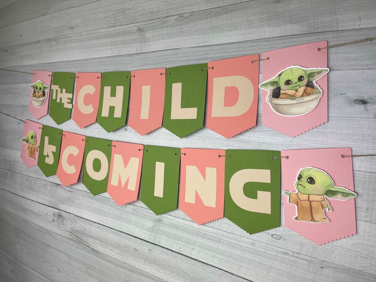 Girl Baby Alien Baby Shower Banner the Child is Coming Banner the Child ...