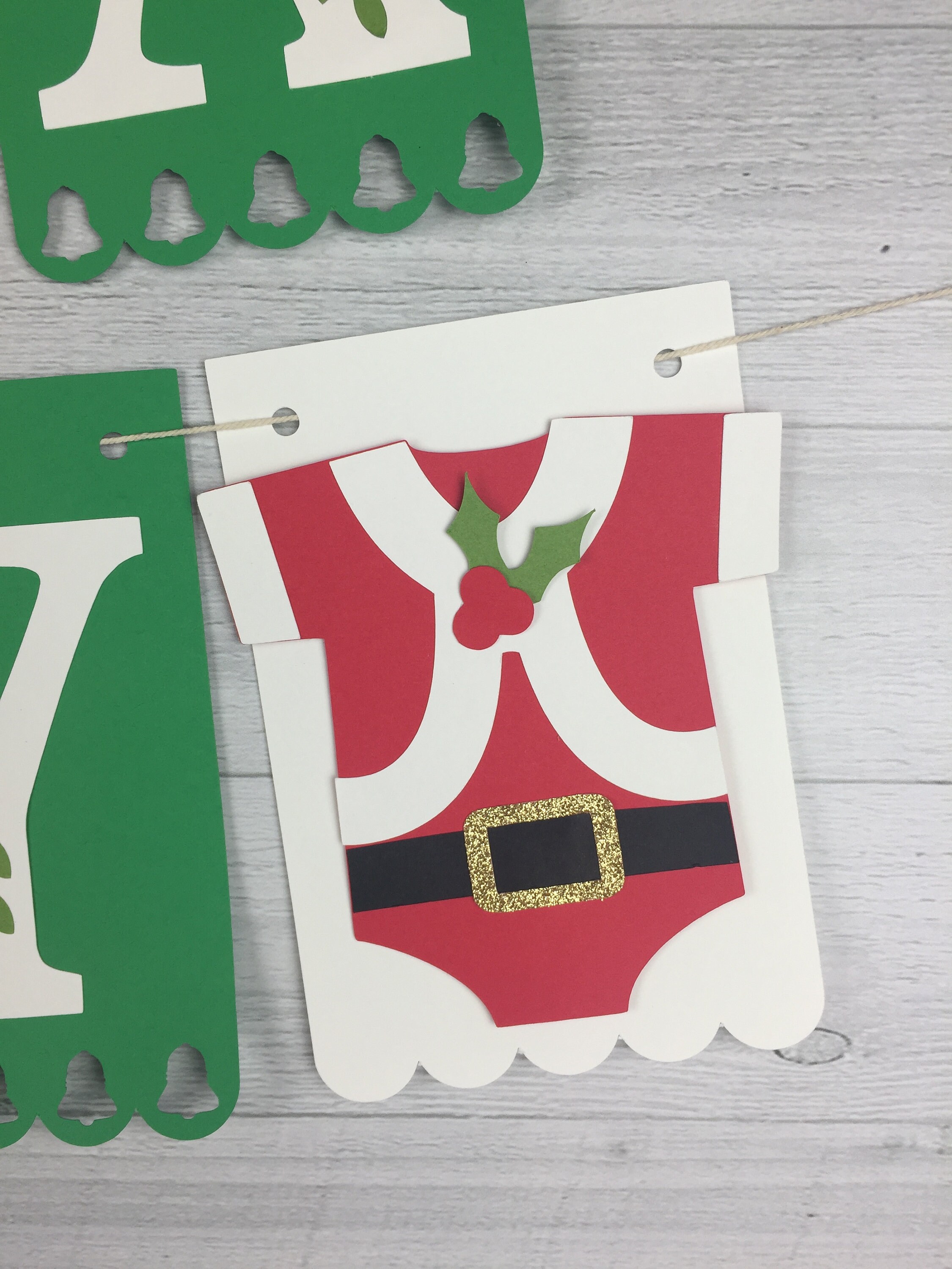 SANTA BABY Banner - Baby Shower Banner - Christmas Baby Shower - Santa ...