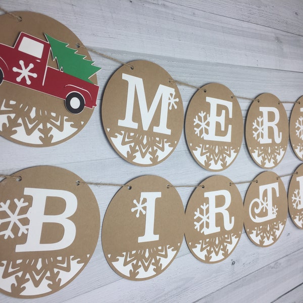 Farmhouse Christmas Banner - Etsy