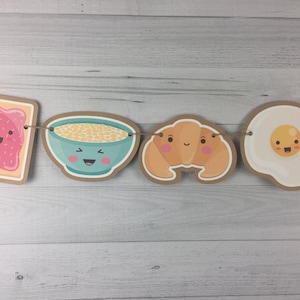 Breakfast Food Garland - Breakfast Banner - Breakfast Birthday - Rise ...