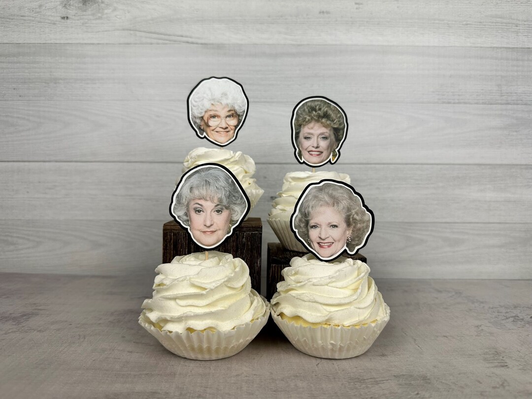 Golden Girls Cupcake Toppers - 1980's Party - Golden Girls Birthday ...