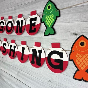 GONE FISHING Banner -personalized Banner - Fishing 1st Birthday - the ...