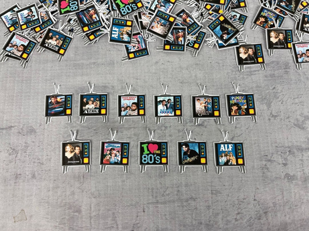 80's TV Shows Confetti - 1980's Party - Retro 80's Party - Iconic TV ...