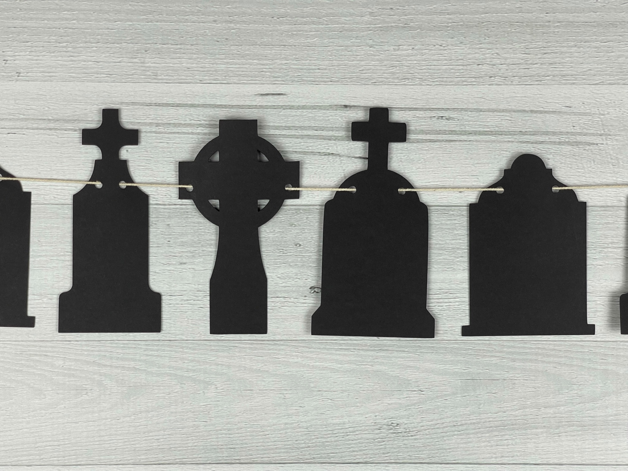 TOMBSTONE Garland Tombstone Banner Graveyard Halloween - Etsy