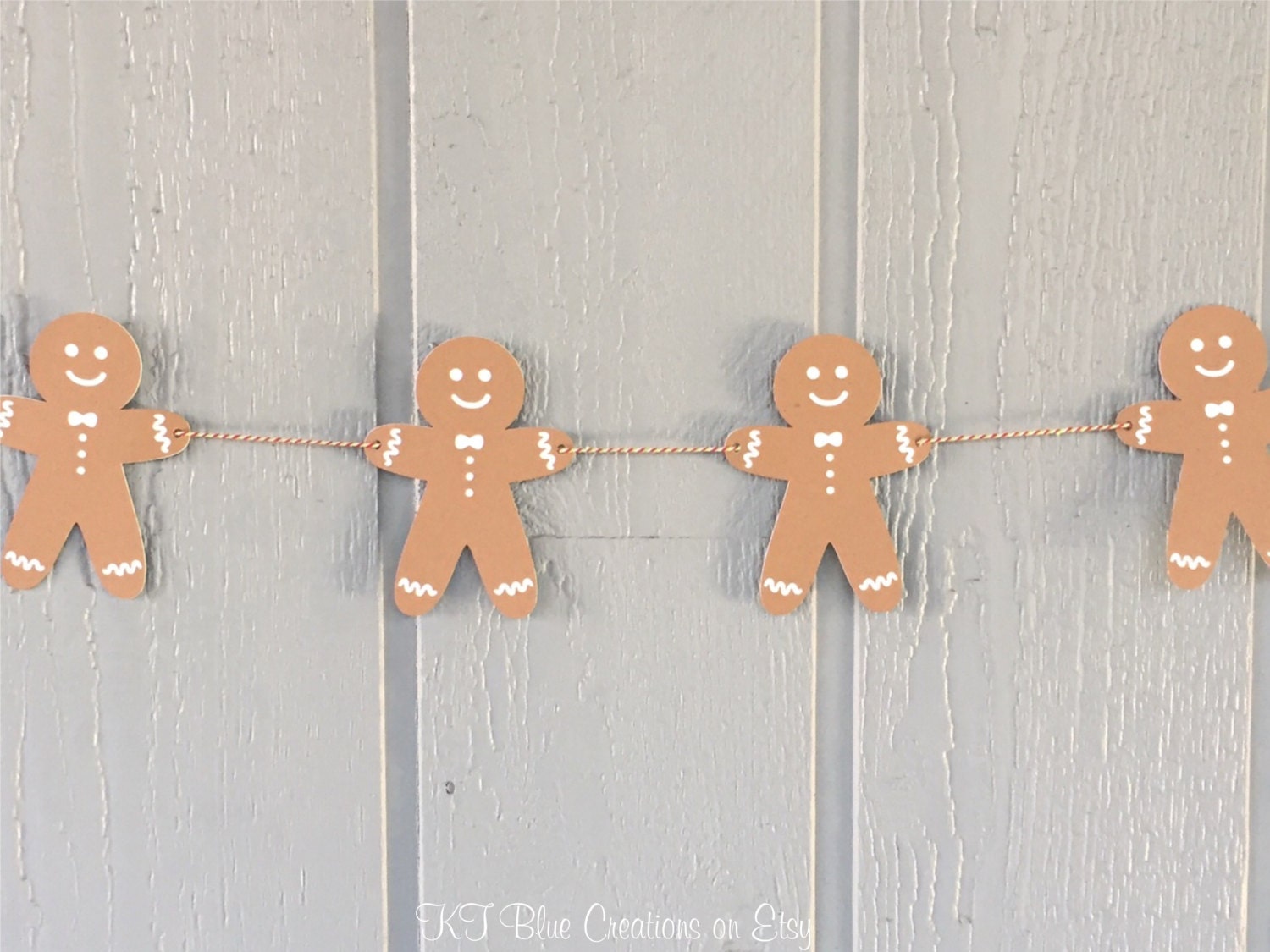 Gingerbread Cookie Garland Holiday Cookie Banner Gingerbread | Etsy