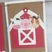 Barn NAME Banner Farm Birthday Farm Animal Banner Red Barn Banner ...