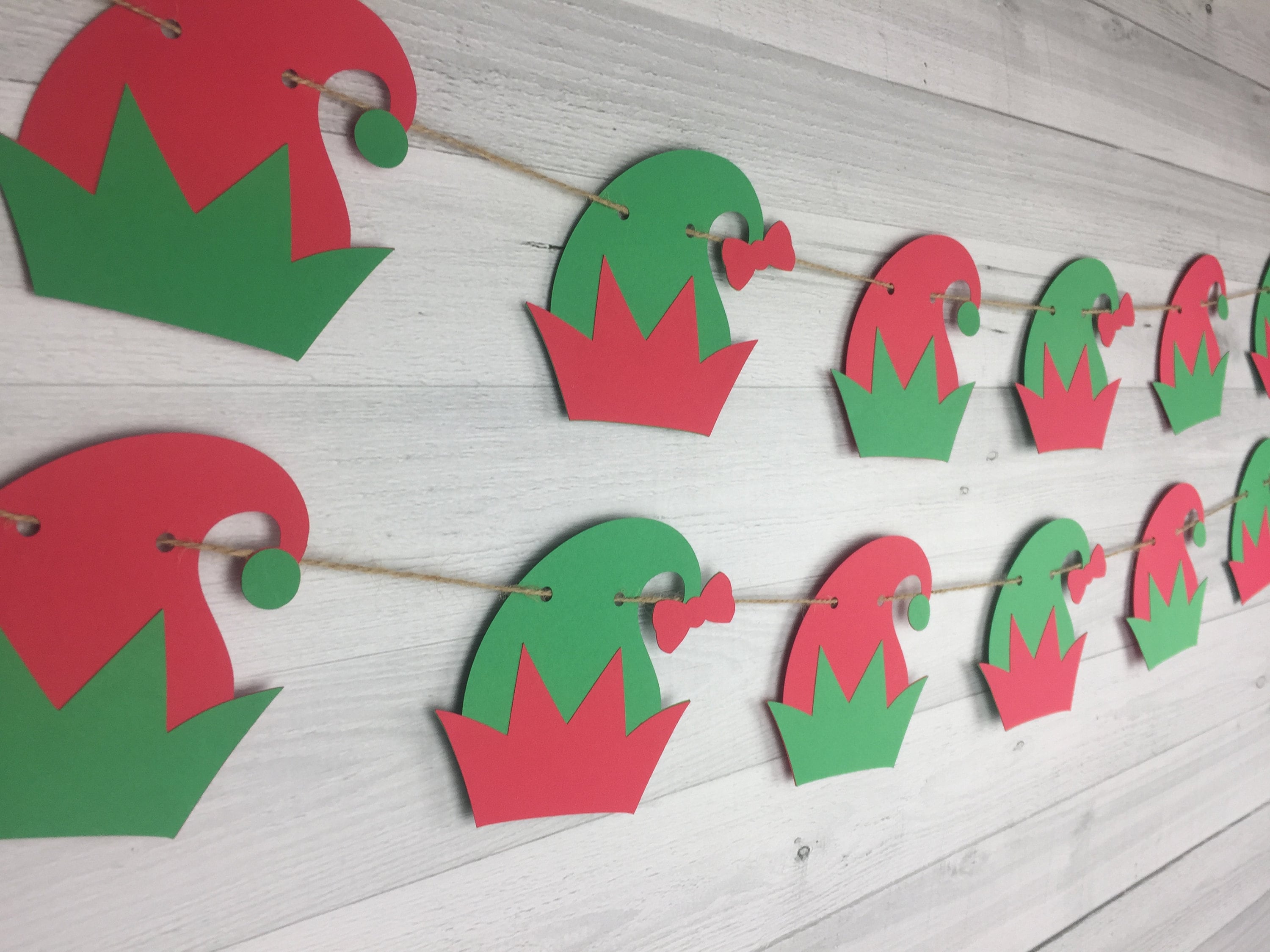 ELF Gender Reveal Garland Christmas Baby Shower Elf Baby - Etsy