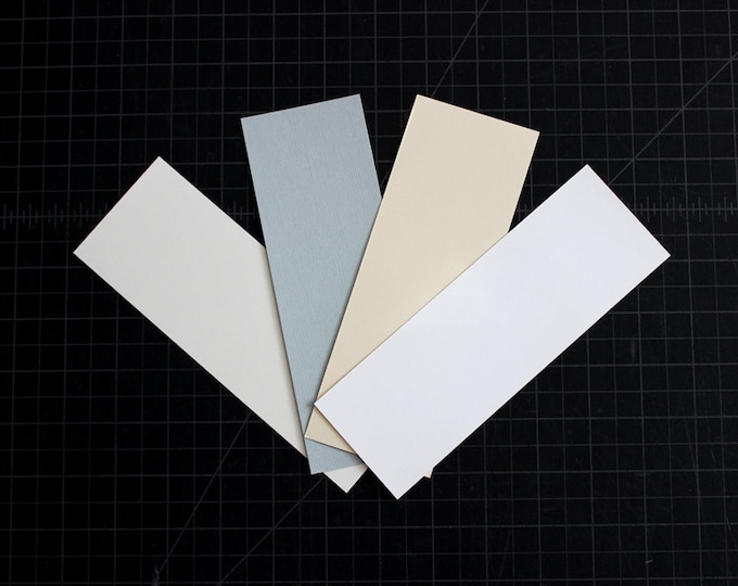 30 Blank Colored Bookmarks and Ribbons PICK YOUR COLORS - Etsy