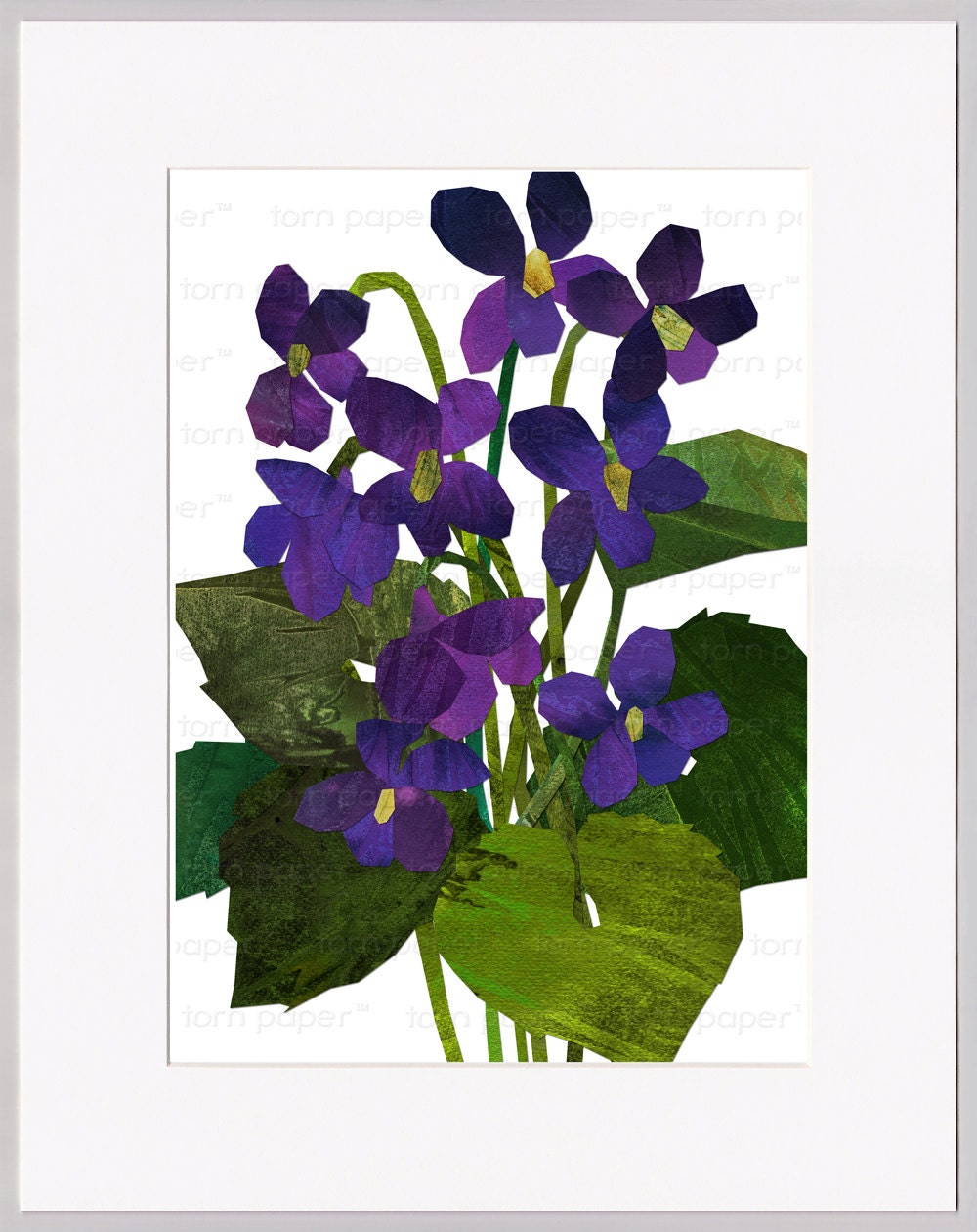 VIOLETS Blank Greeting Card 5x7 Springtime Flowers Also Available as a ...