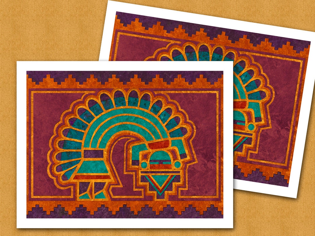 Native American RAINBOW MAN - Southwest Collection - Set of 2 Blank ...