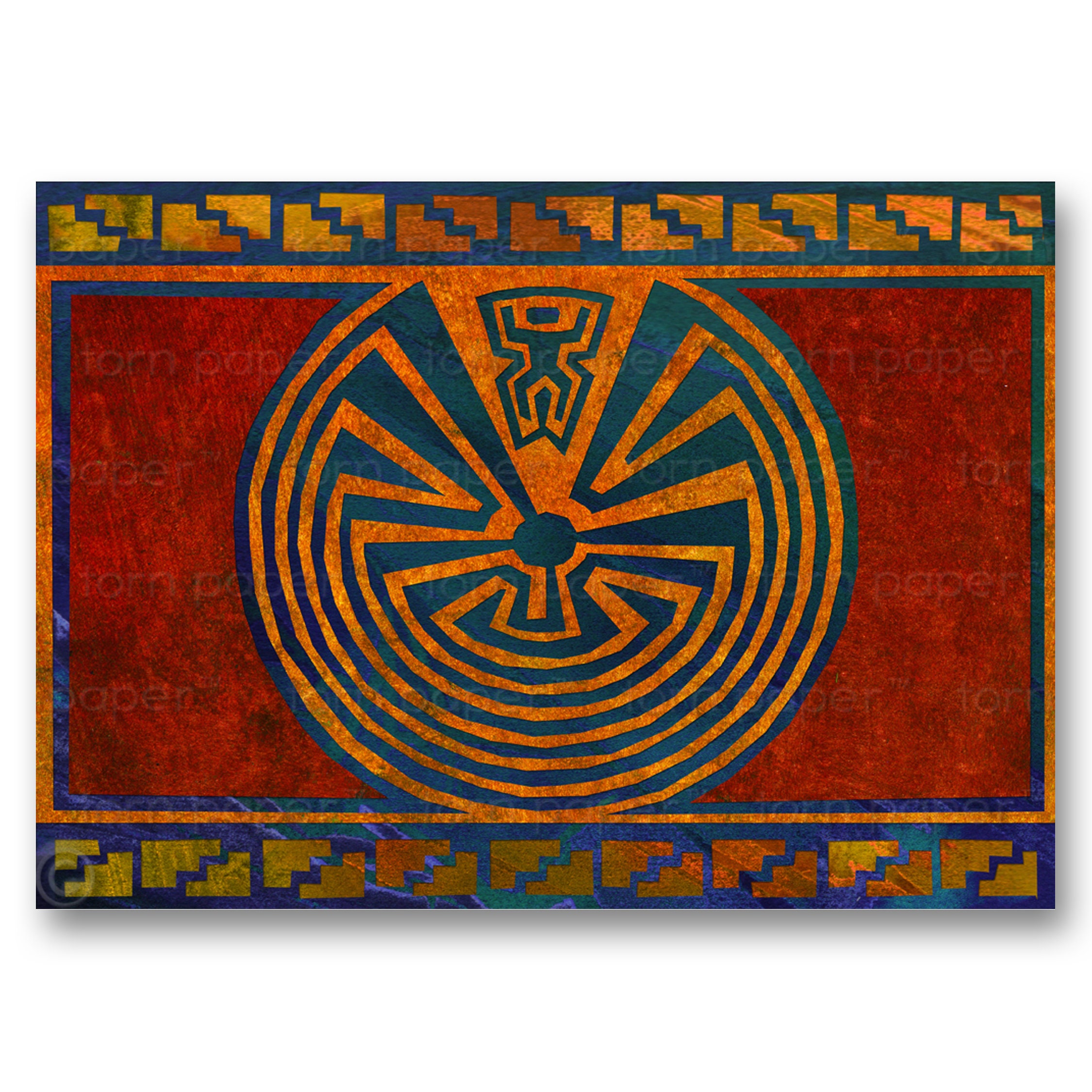 MAN in the MAZE - Southwest Collection - Available as a Greeting Card ...