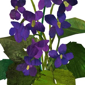 VIOLETS Blank Greeting Card 5x7 Springtime Flowers Also Available as a ...