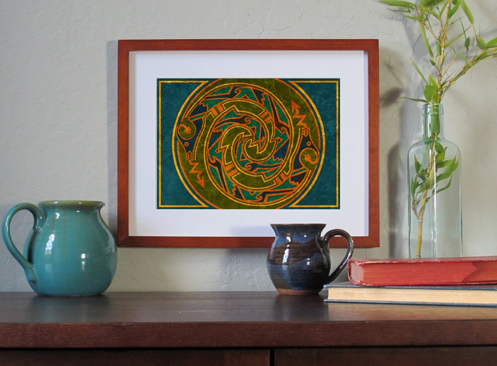 AVANYU The Horned Serpent Southwest Collection Greeting | Etsy