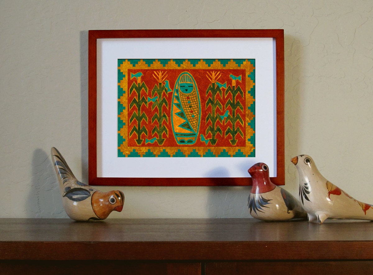 CORN MAIDEN Southwest Collection Available as a Greeting Card, Print ...