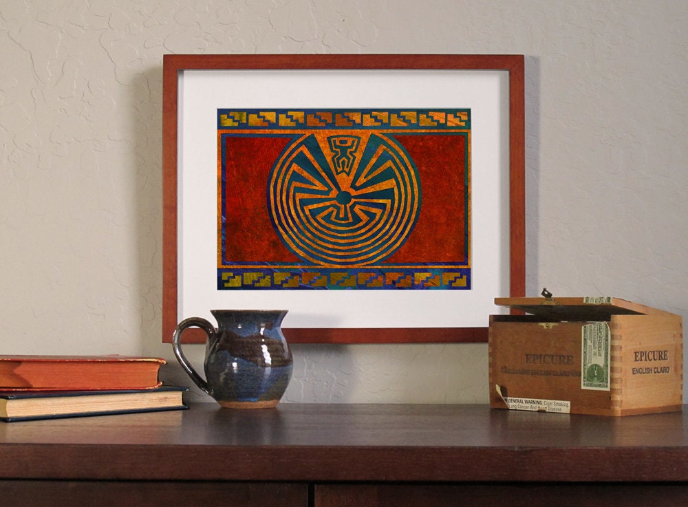 MAN in the MAZE - Southwest Collection - Available as a Greeting Card ...