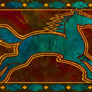 WILD HORSE - 2 Color Variations - Southwest Collection - Select a ...