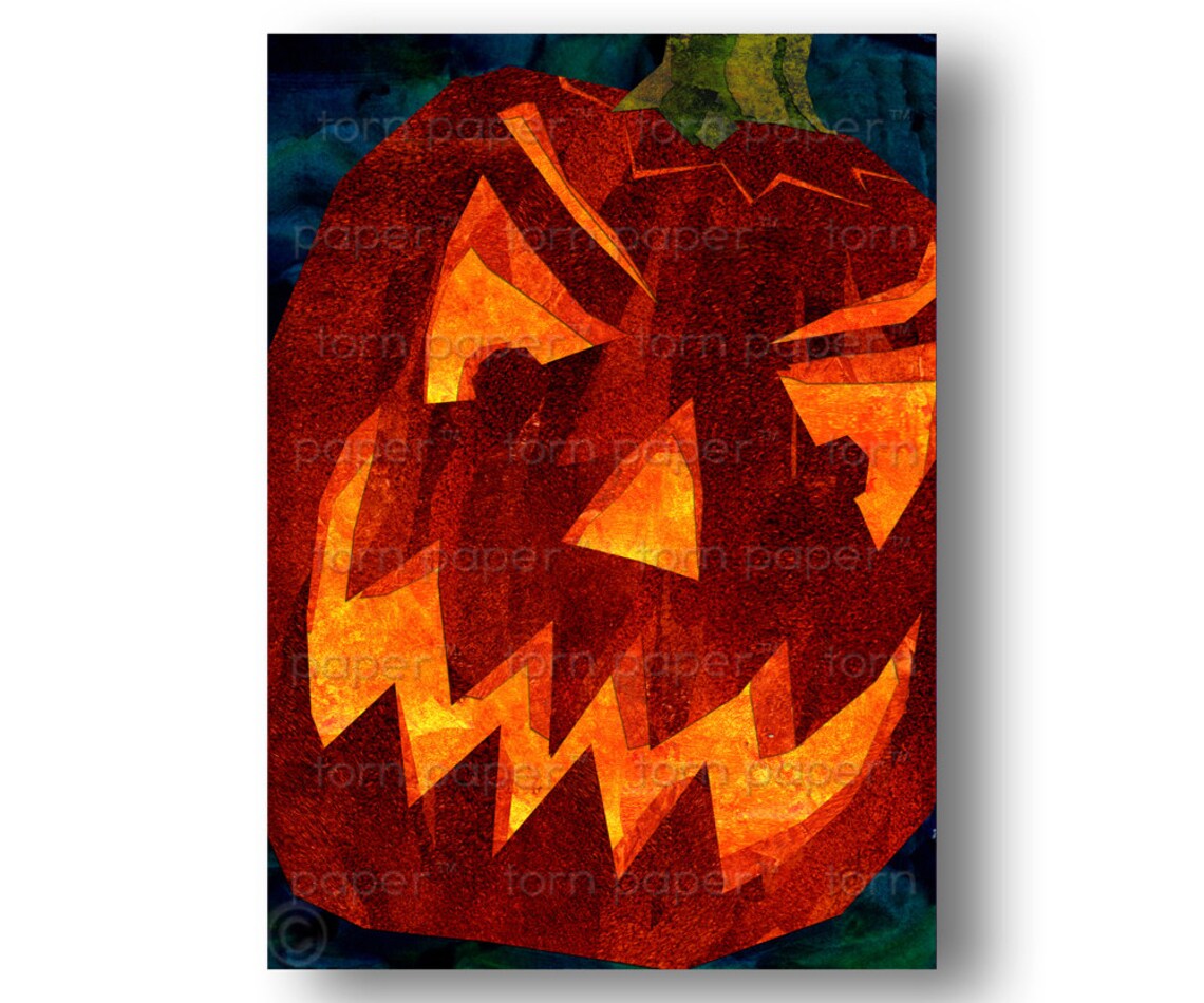 Jack-o-lantern - Halloween Card - Pumpkin Carving Party Invitation ...
