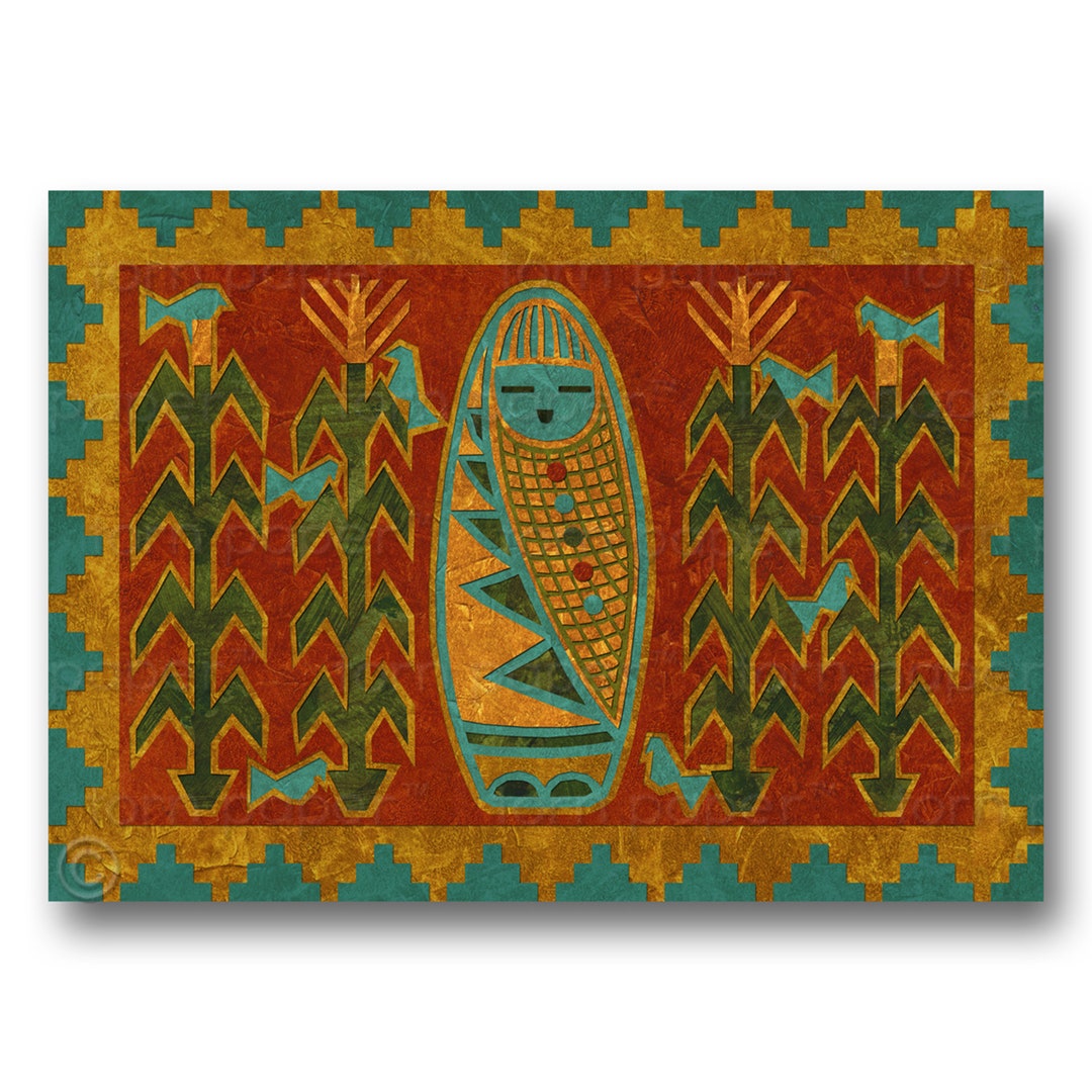 CORN MAIDEN Southwest Collection Available as a Greeting Card, Print ...