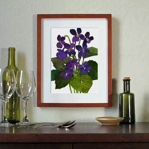 VIOLETS - Blank Greeting Card - 5"x7" Springtime Flowers - Also ...
