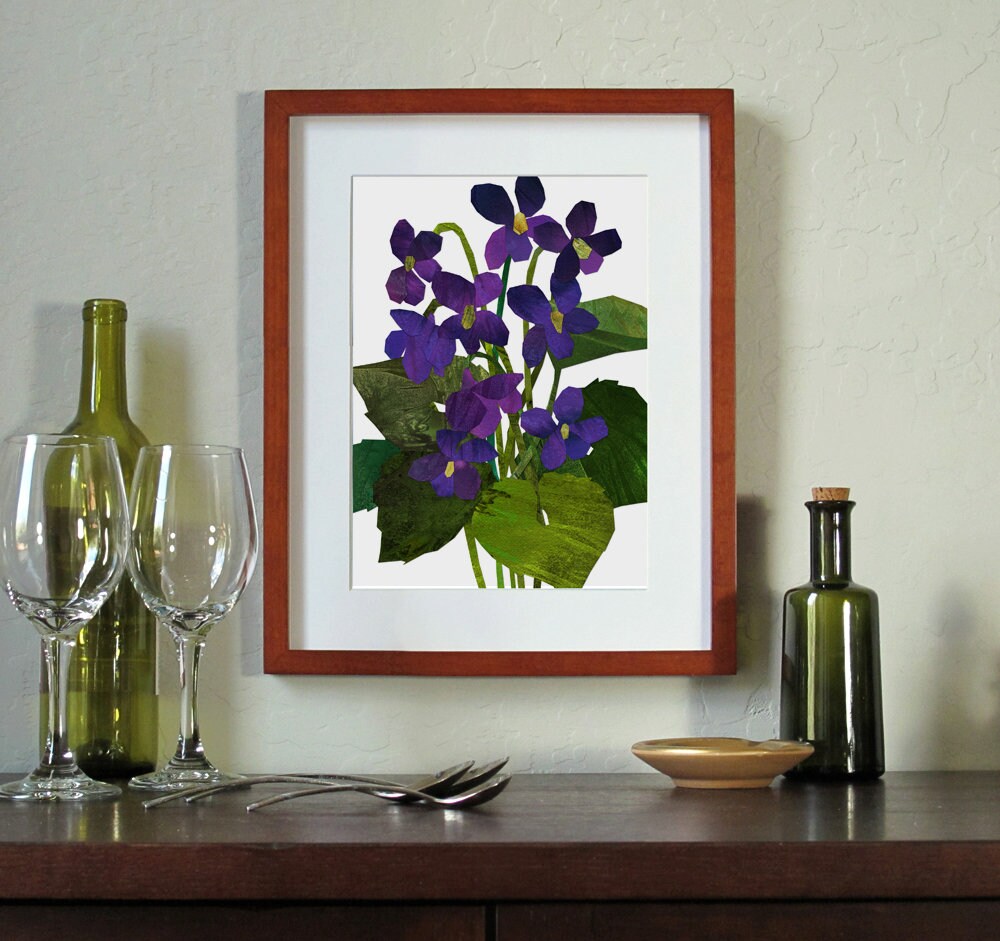 VIOLETS Blank Greeting Card 5x7 Springtime Flowers Also Available as a ...
