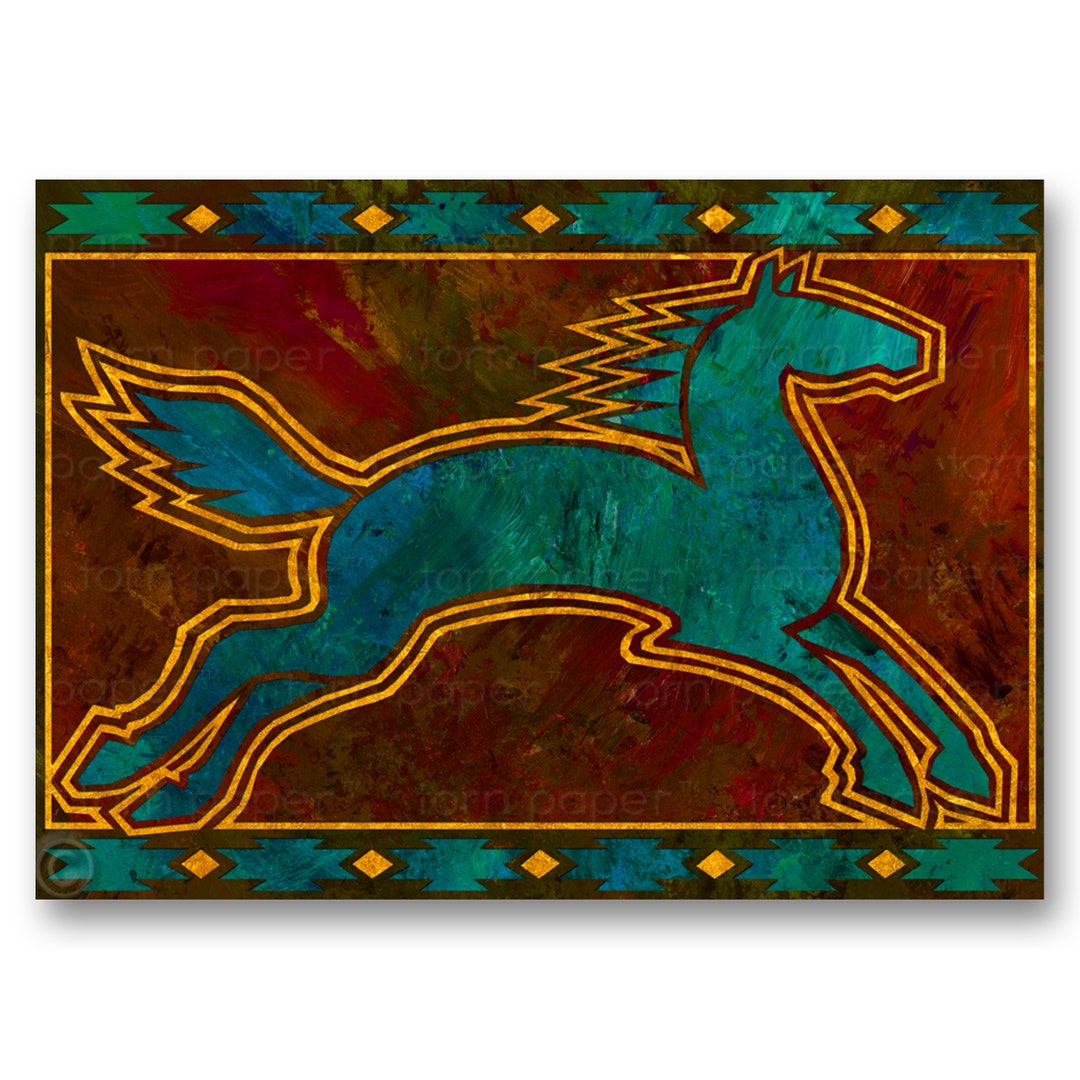 WILD HORSE - 2 Color Variations - Southwest Collection - Select a ...