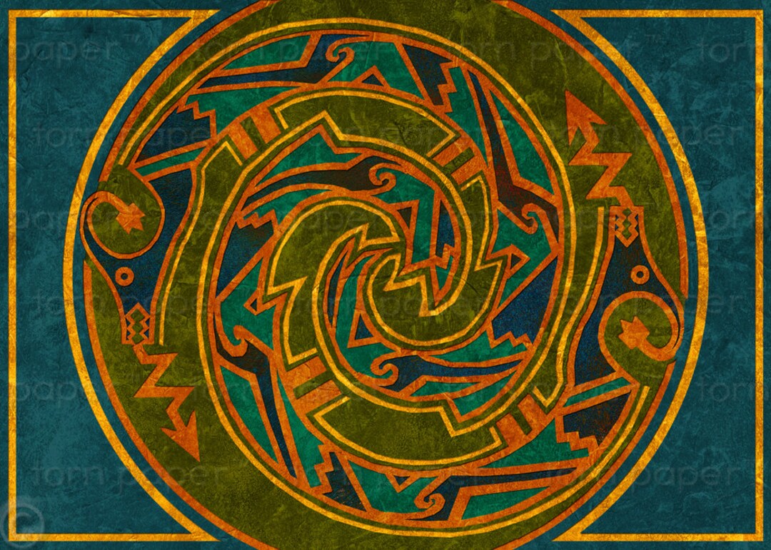 AVANYU the Horned Serpent Southwest Collection Greeting - Etsy