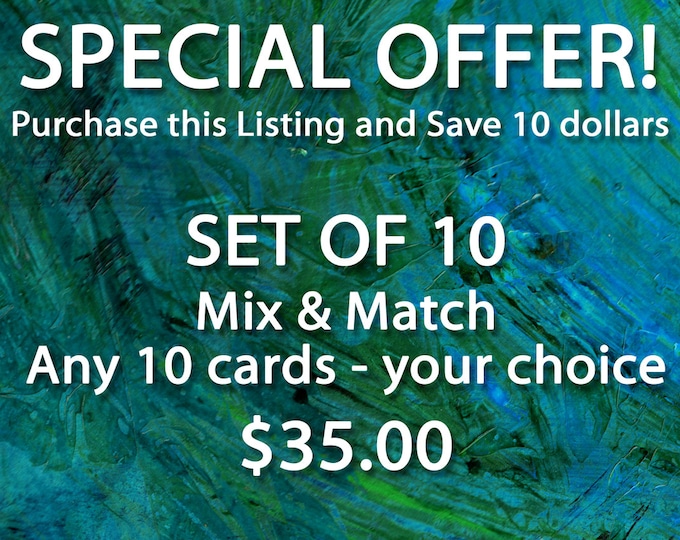 SALE Mix & Match Special Offer Pick Any 10 Greeting | Etsy